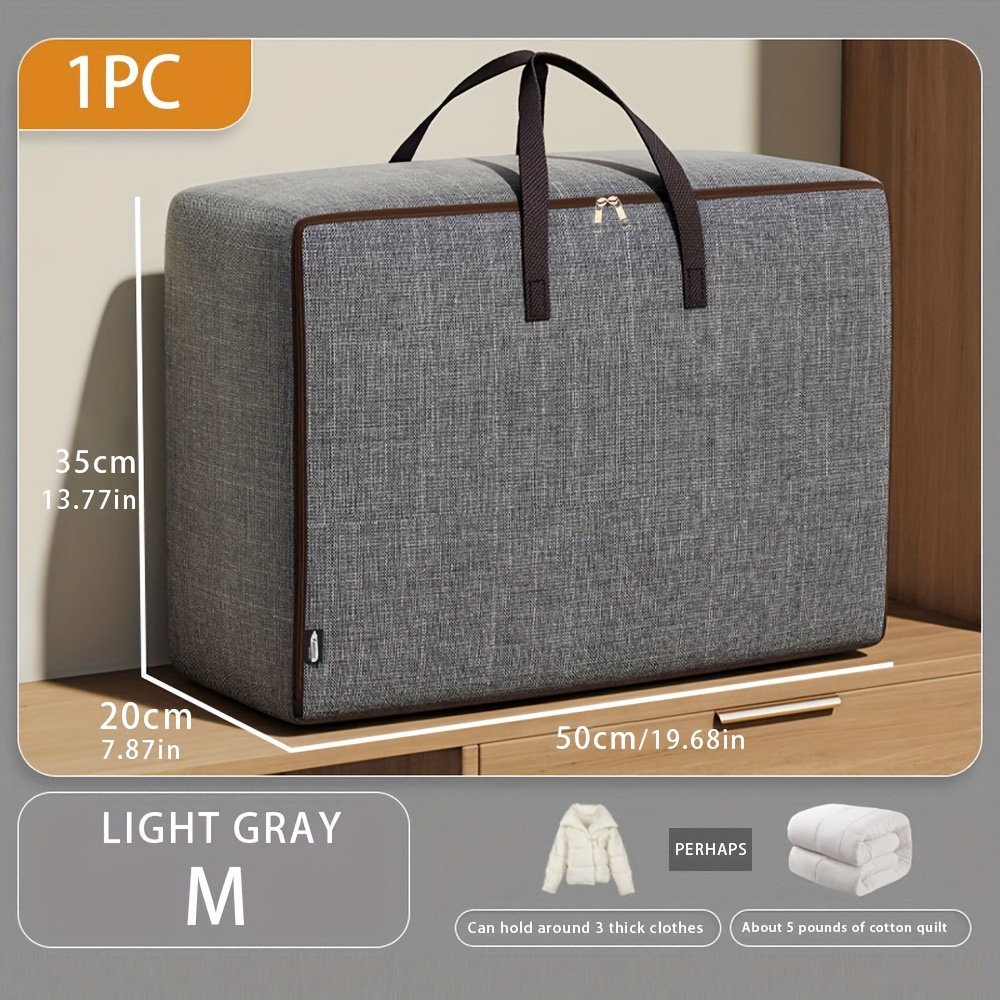 Large Capacity Clothes Zipper Luggage Bag Dustproof Wardrobe - Temu Canada