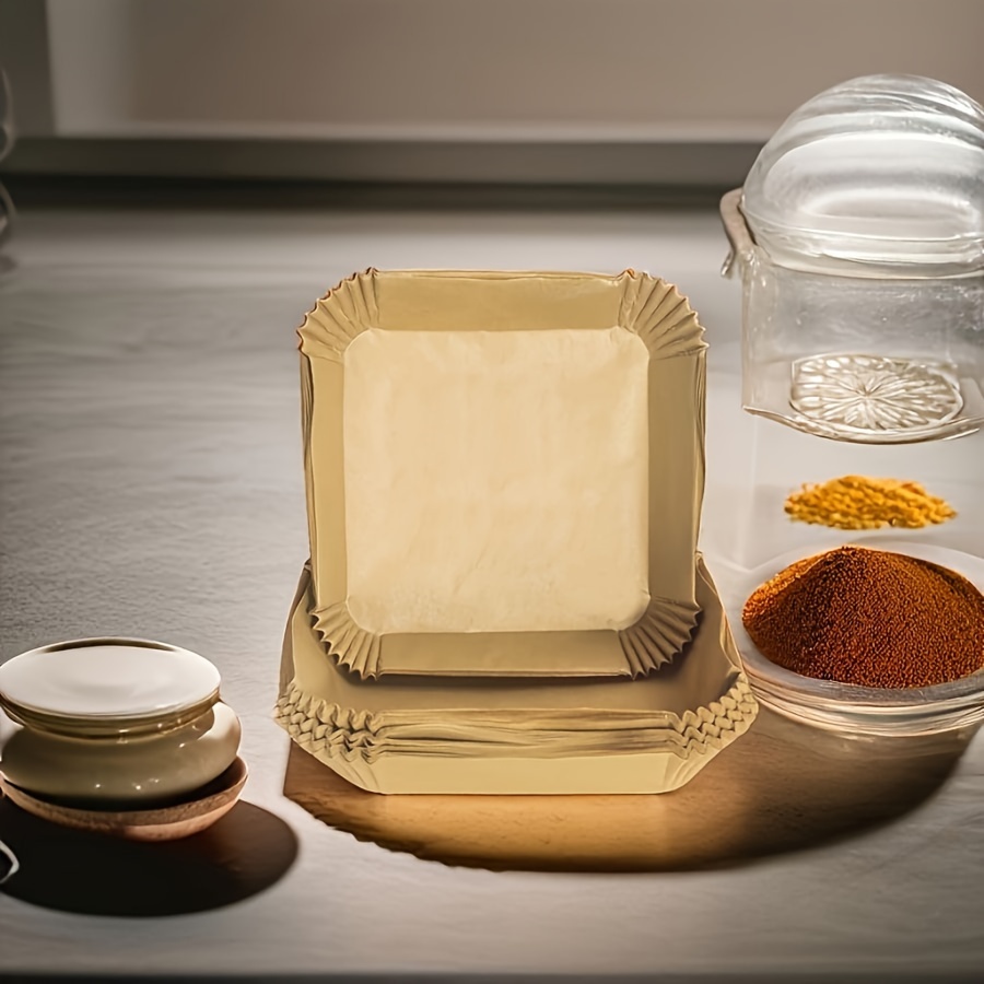 High quality Paper Baking Liners Air Fryers Non stick Oil - Temu