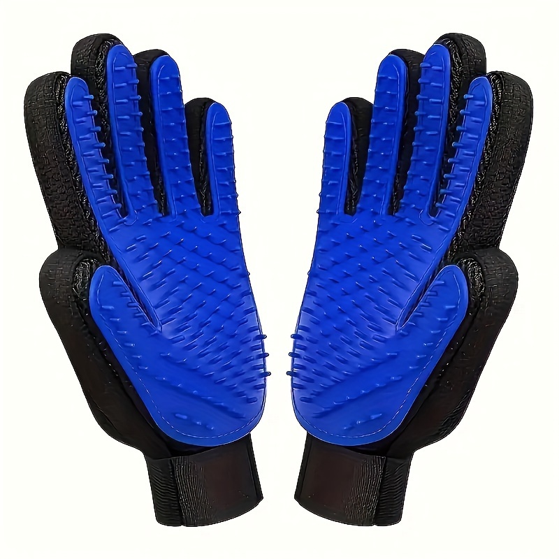 Pet Grooming Gloves Rubber Cat Dog Massage Bathing Gloves - Temu