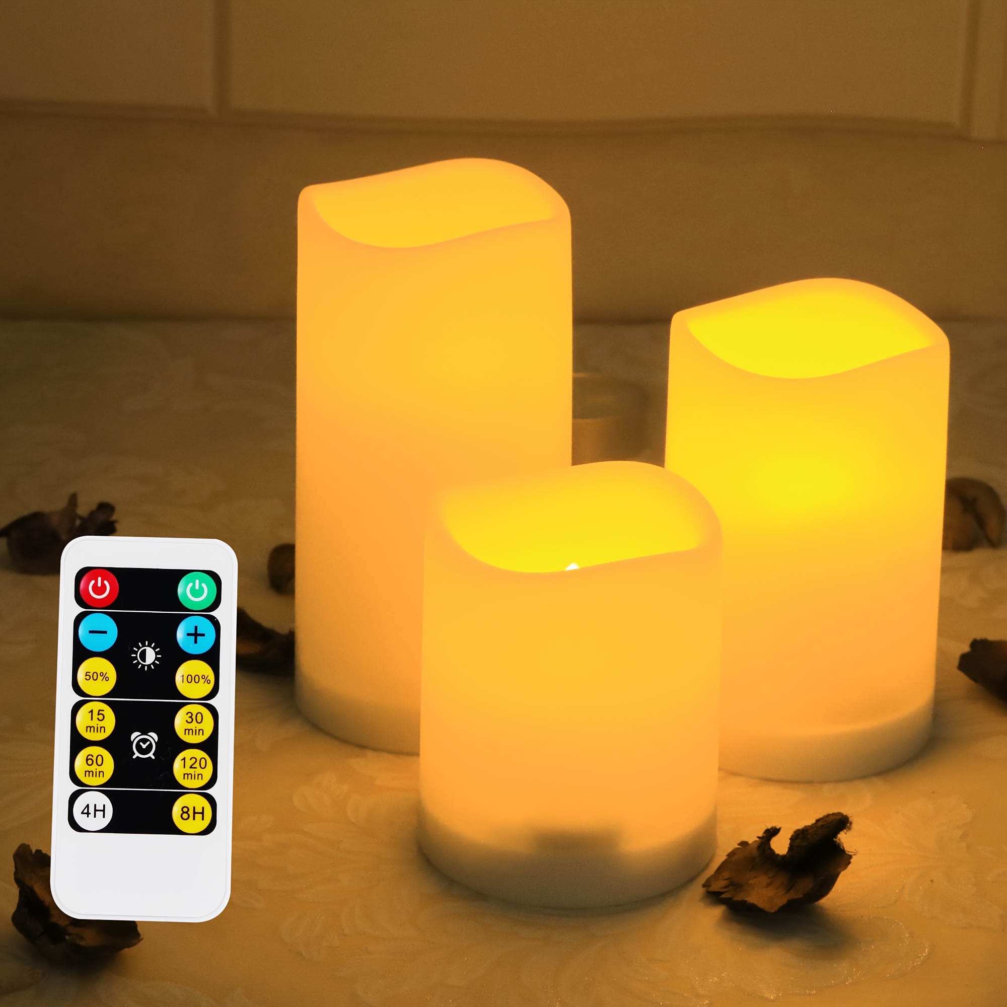 Flameless candles with timers store