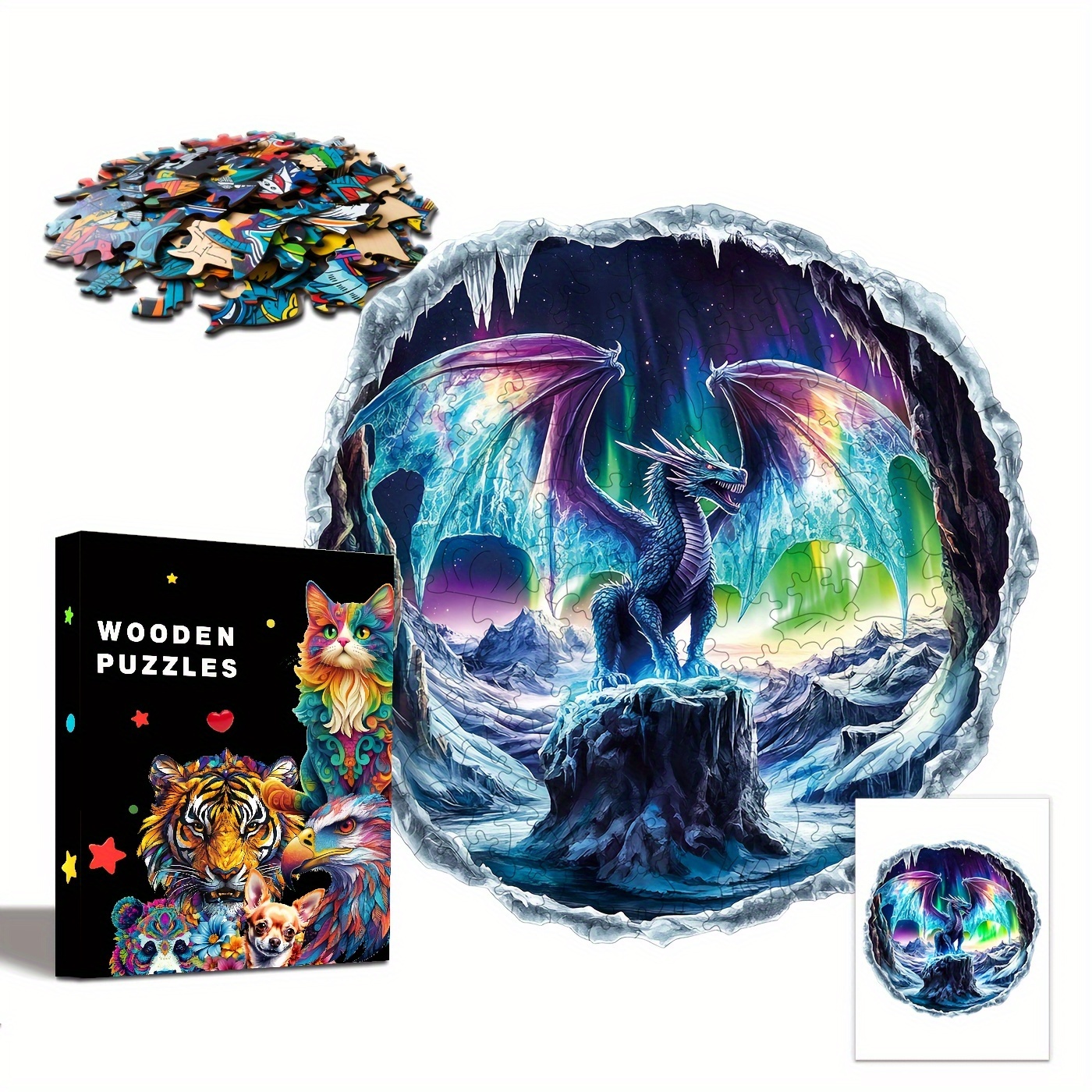 wood puzzles sold on Temu United States