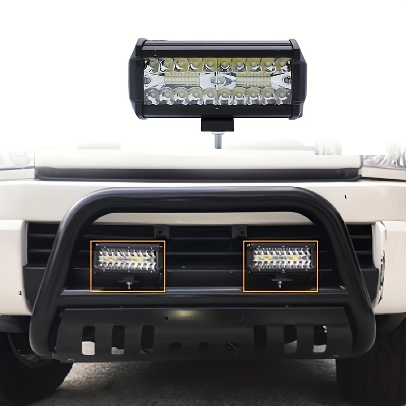 Triple Row Led Light Bar Spot Light Road Driving Fog Light - Temu Australia