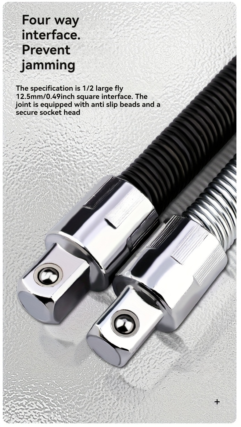 Socket Wrench Set Metal Bendable Spring Extension - Temu