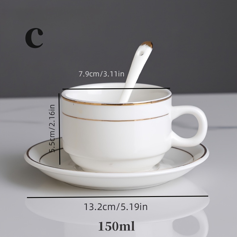 elegant european ceramic coffee cup set hand wash - Temu