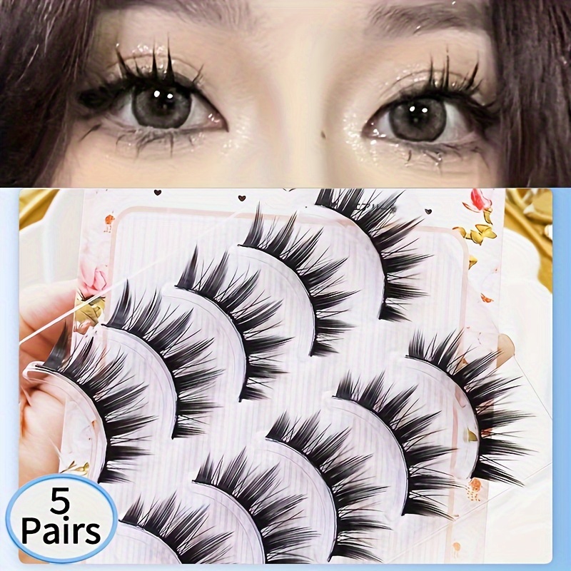False Eyelashes Handmade Eyelashes Manga Cluster Like - Temu Denmark