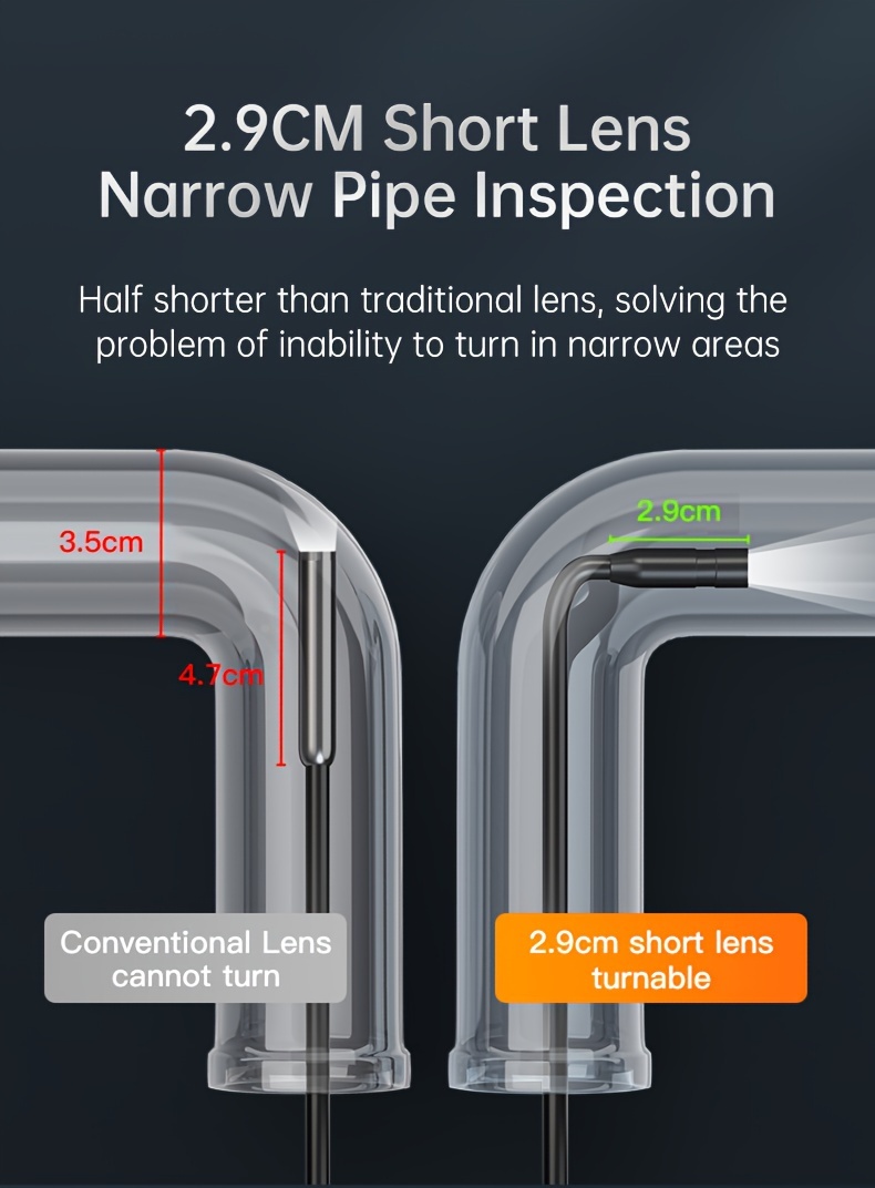 Industrial Hd Endoscope Camera Ips Screen Usb Charging - Temu Philippines