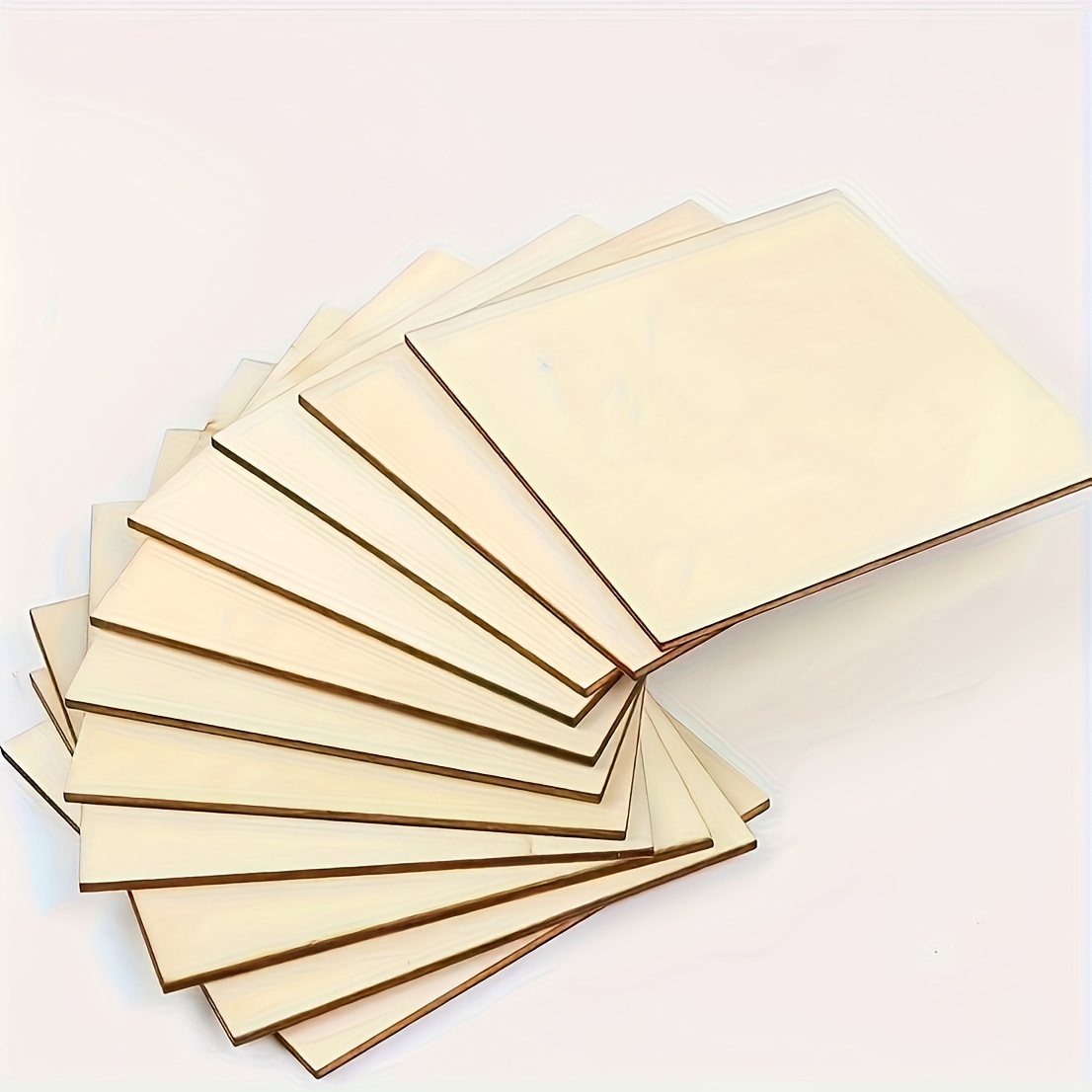 Square Wood Craft Panels Diy Painting Drawing Unfinished - Temu