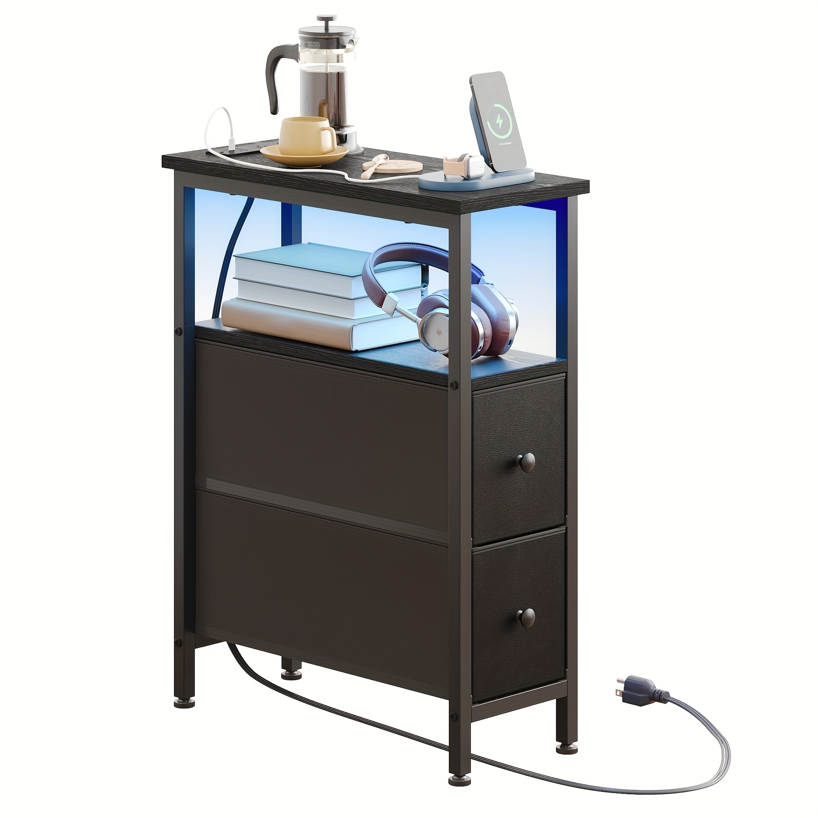 side table with drawers sold on Temu United States