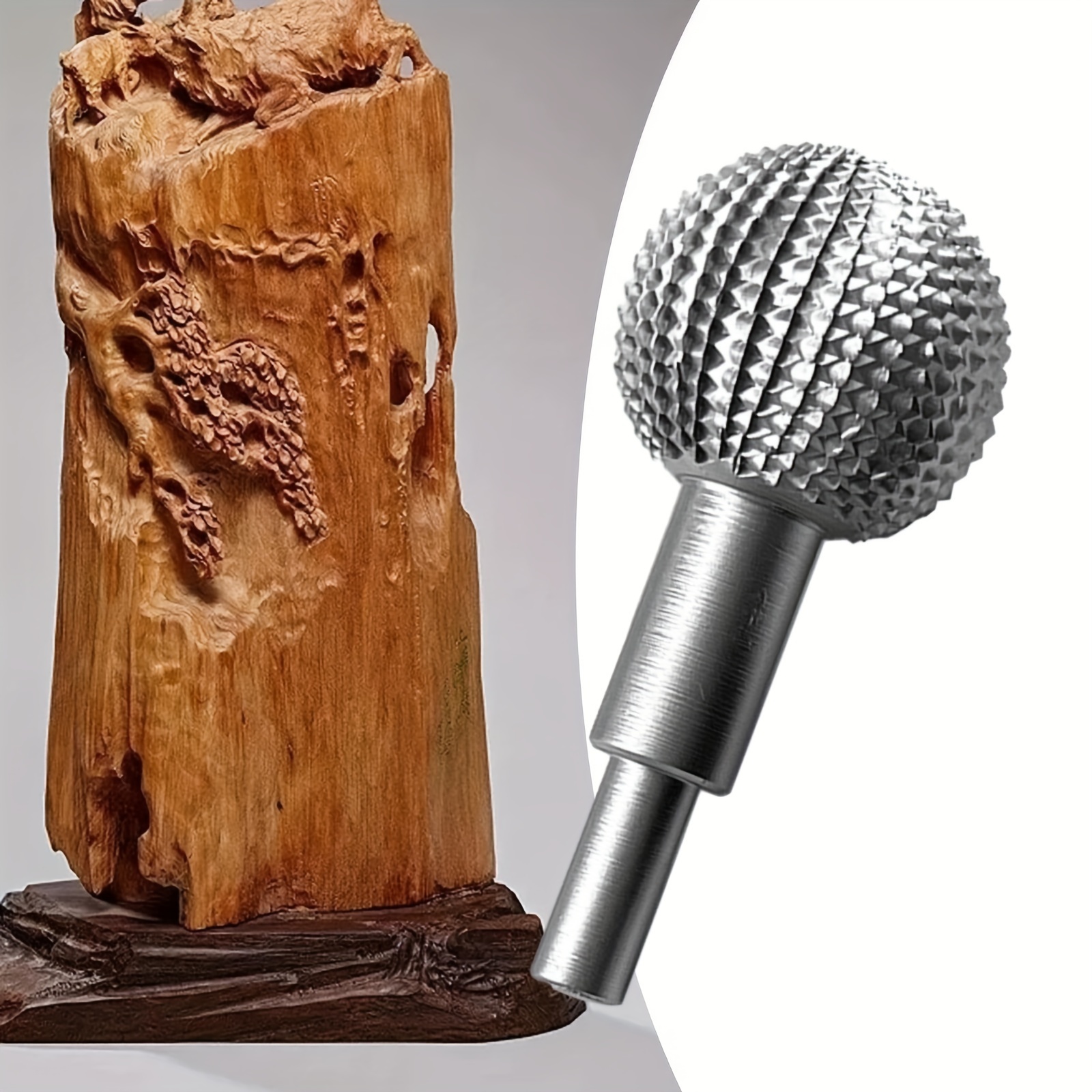Rotating Burr Spherical Rotation Durable Carbon Steel Wood - Temu Canada