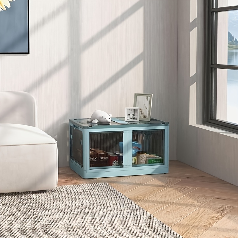 Versatile Blue Stackable Storage Bins Lids Waterproof - Temu