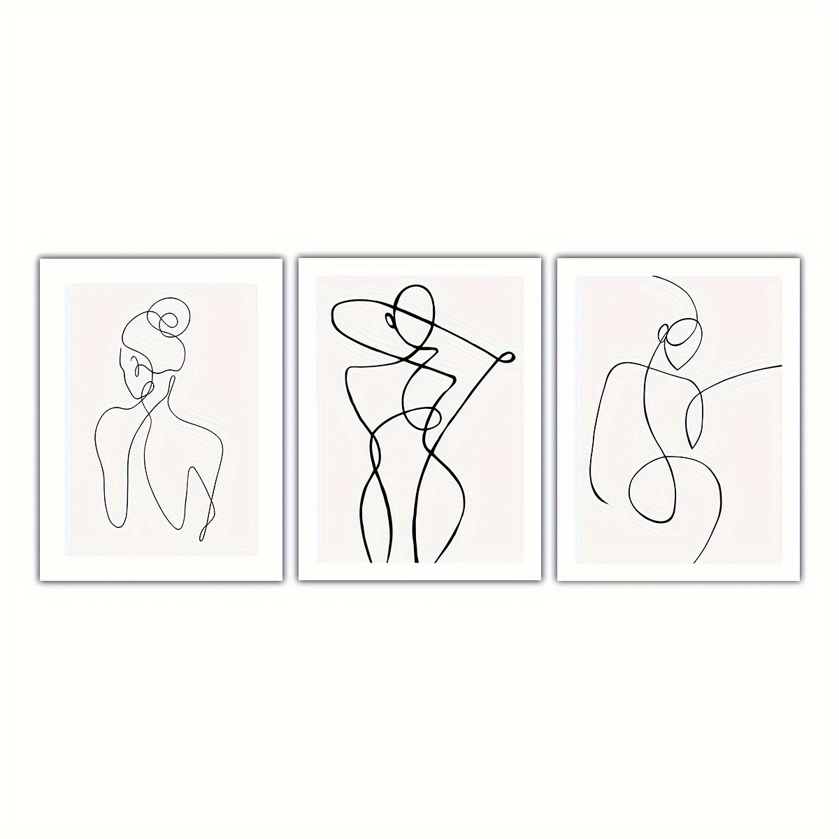 Unframed Canvas Poster Modern Art Female Line Art Prints - Temu United ...