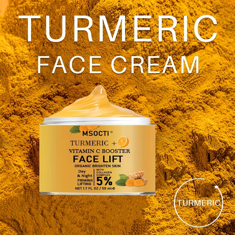Turmeric Vitamin C Booster Face Neck Cream Collagen - Temu
