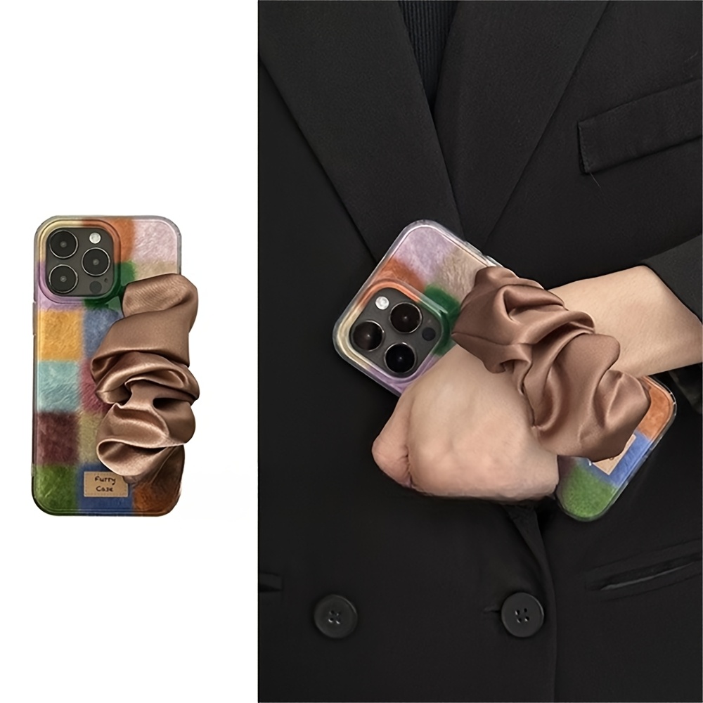 clear phone case with strap sold on Temu United States
