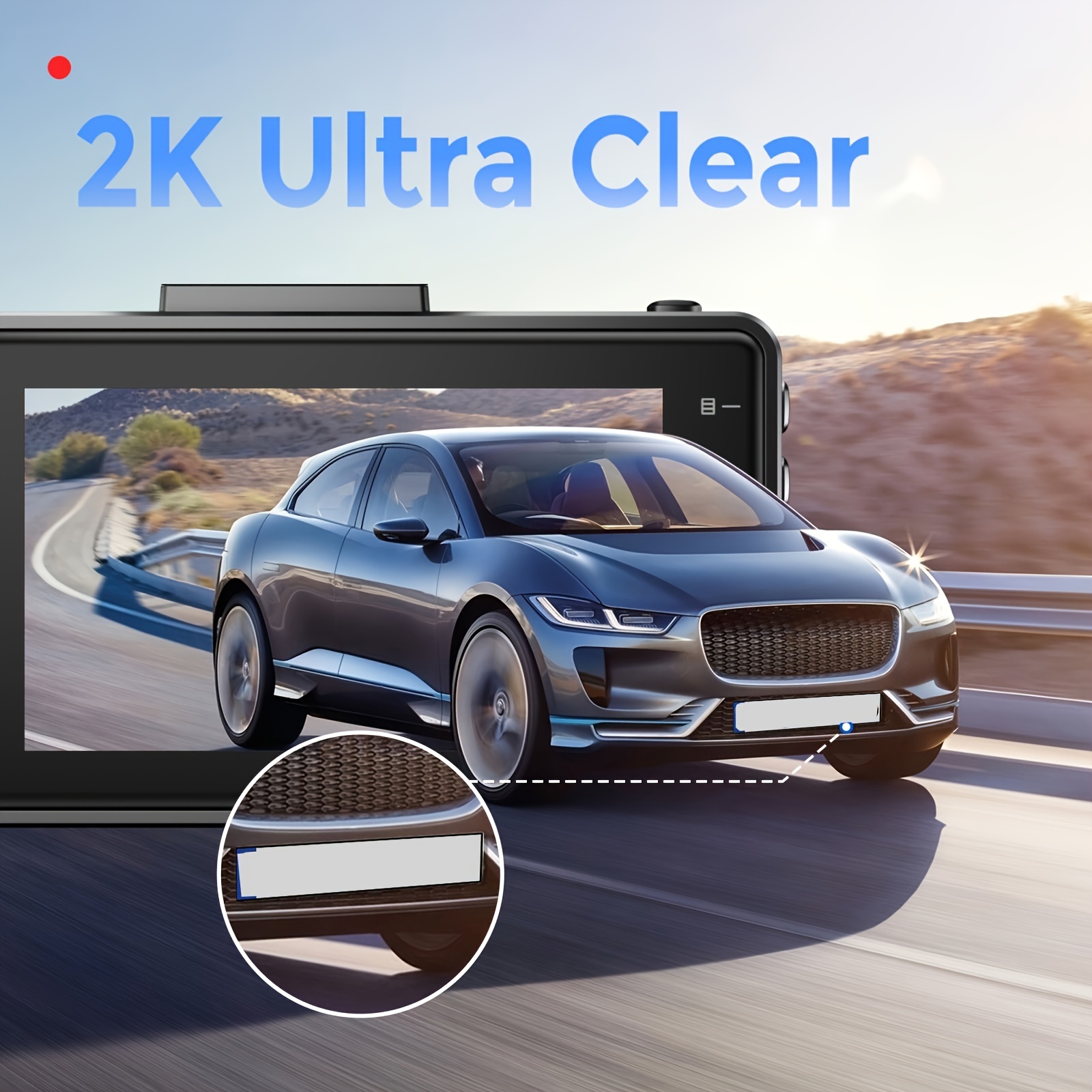 Large Screen M17 Hd 1080p M27 2k Ultra Front Dash Cam - Temu