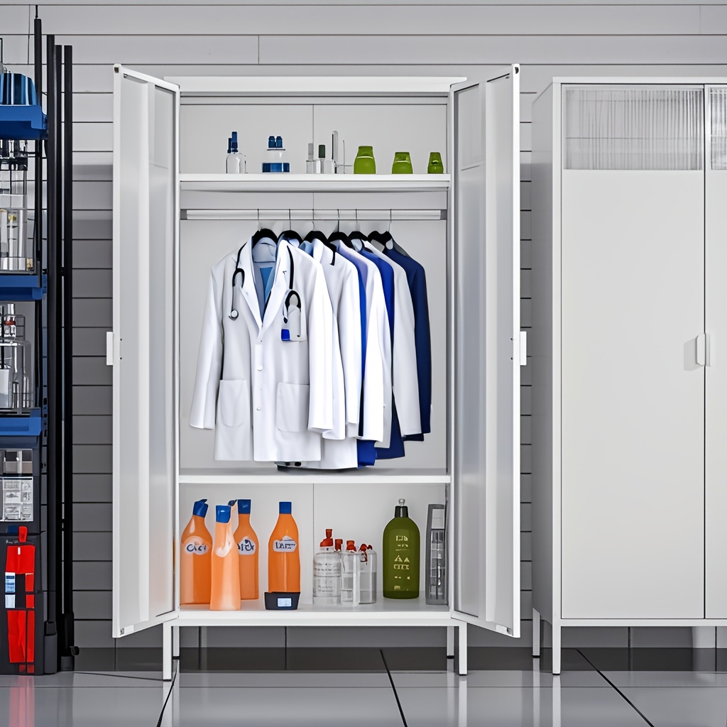 2 door metal wardrobe store