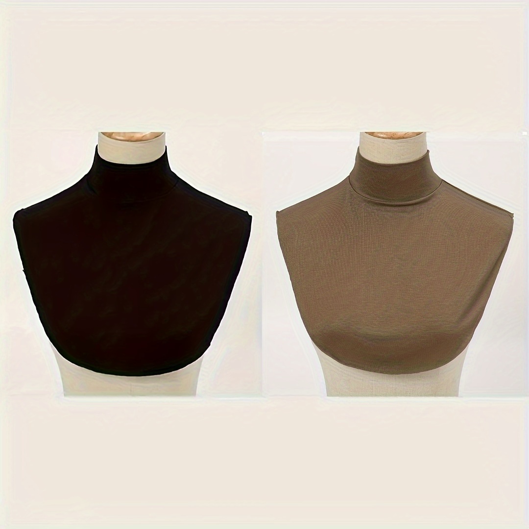 Solid Color Turtleneck Collars Stylish Soft Warm Dickey - Temu Philippines