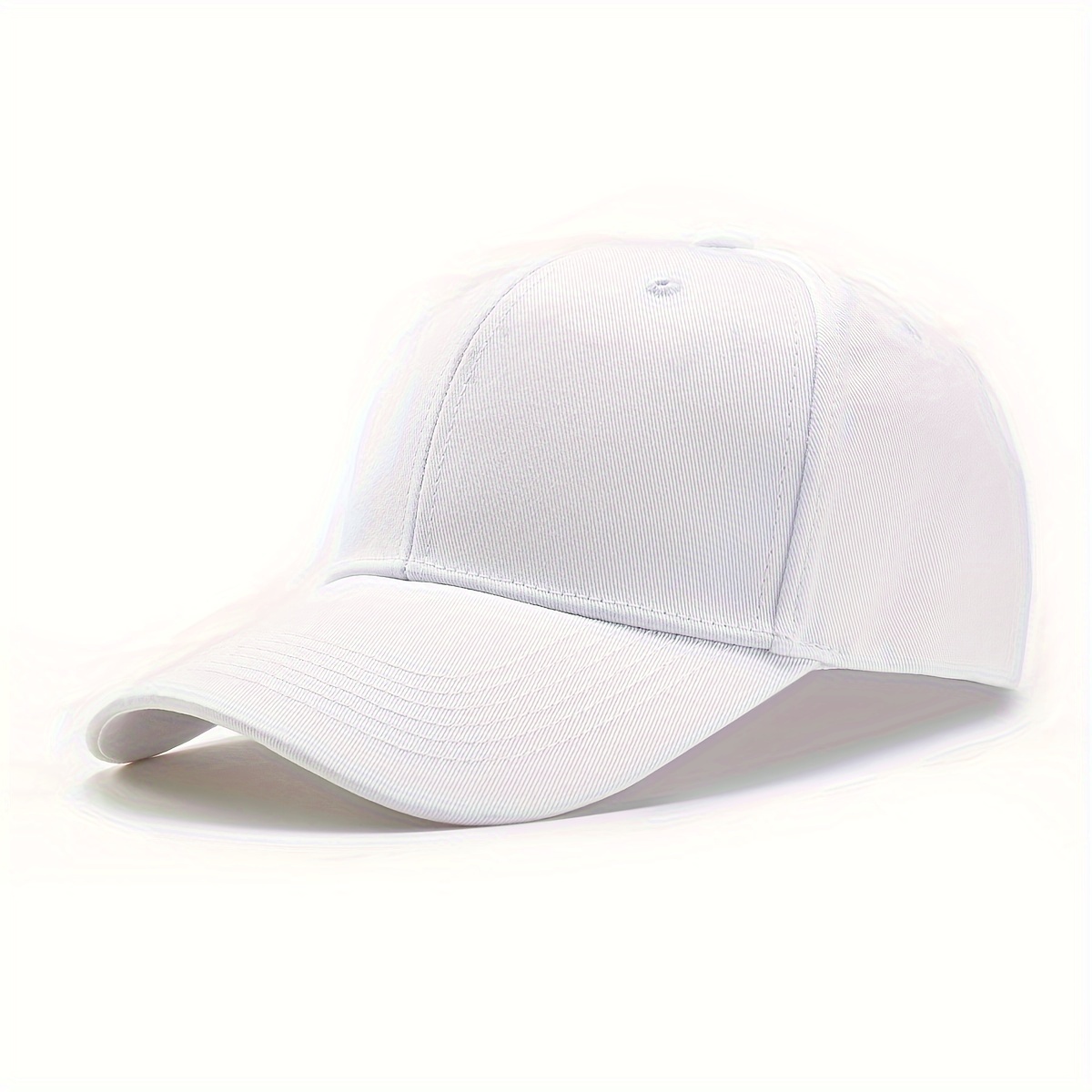 Customizable Cotton Baseball Cap Faux Leather Label - Temu
