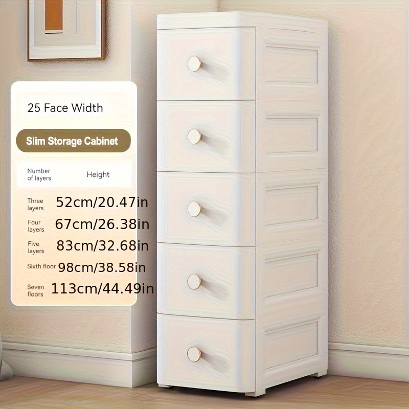 plastic stacking diy cabinet 5 drawers freestanding Temu