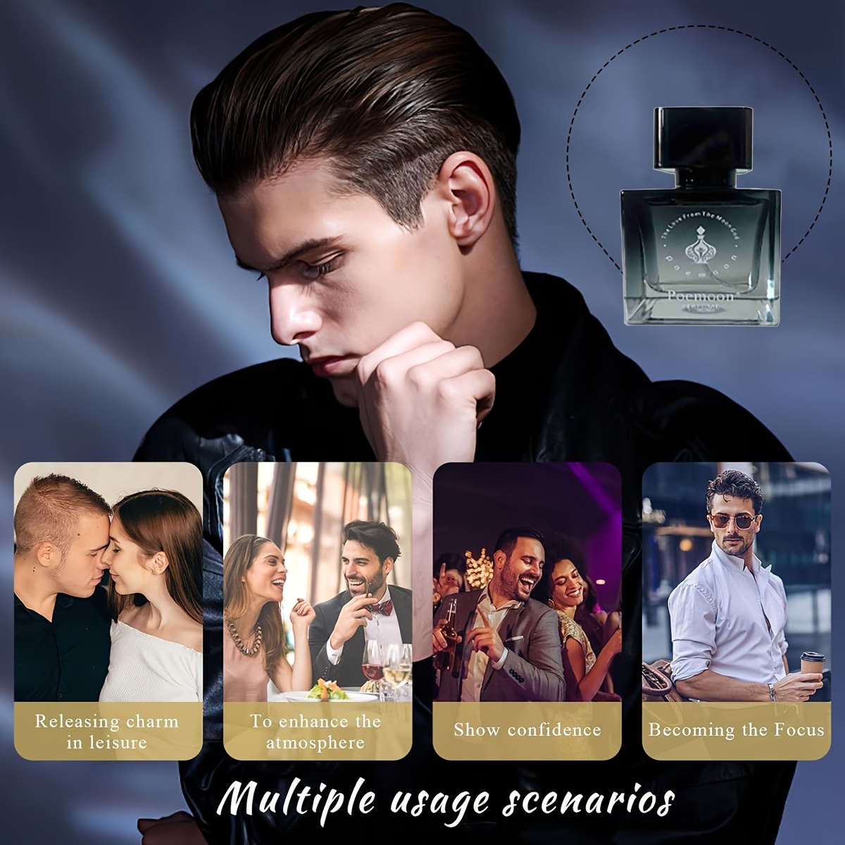 Men Pheromones Perfume Spray 50ml, Carry With You Long Lasting Romantic ...