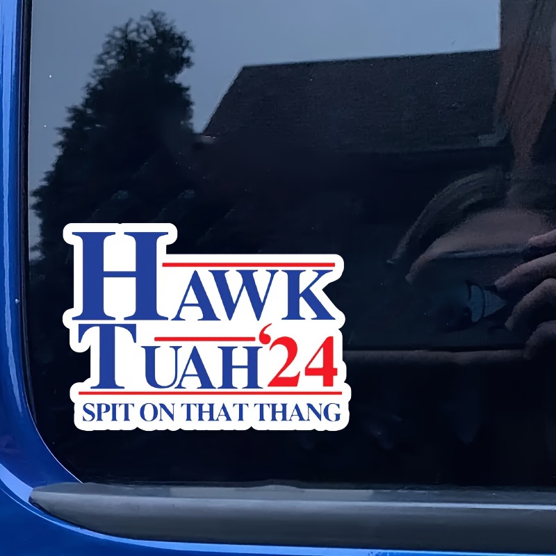 Hawk Tuah Spit Thang Vinyl Bumper Sticker Cartoon Graphic - Temu New ...