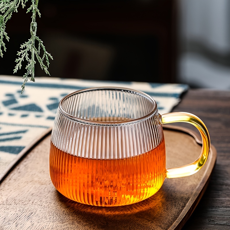 ribbed glass cup - United Kingdom