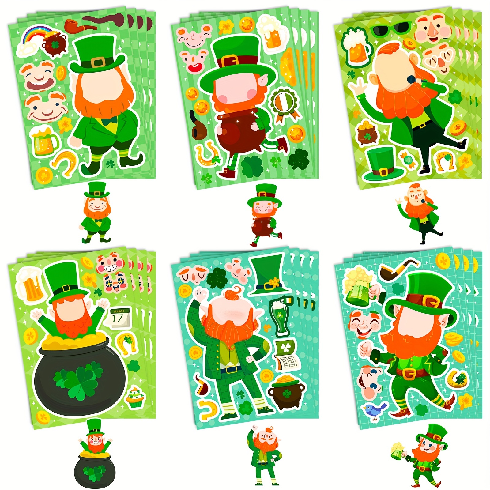 Funny Character Puzzle Stickers Exquisite Small Fresh Puzzle - Temu Canada