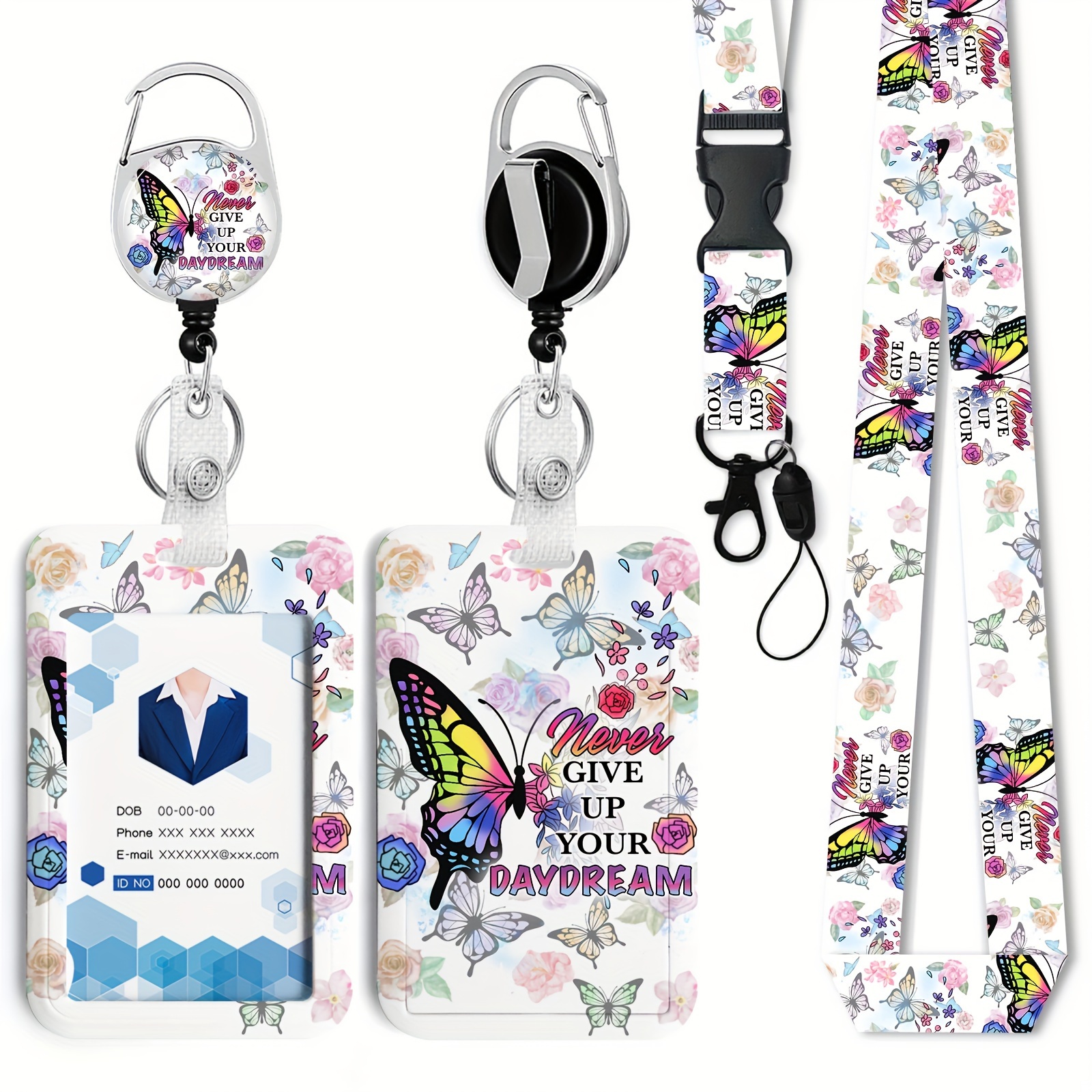 Heavy duty Retractable Badge Reel Breakaway Lanyard - Temu