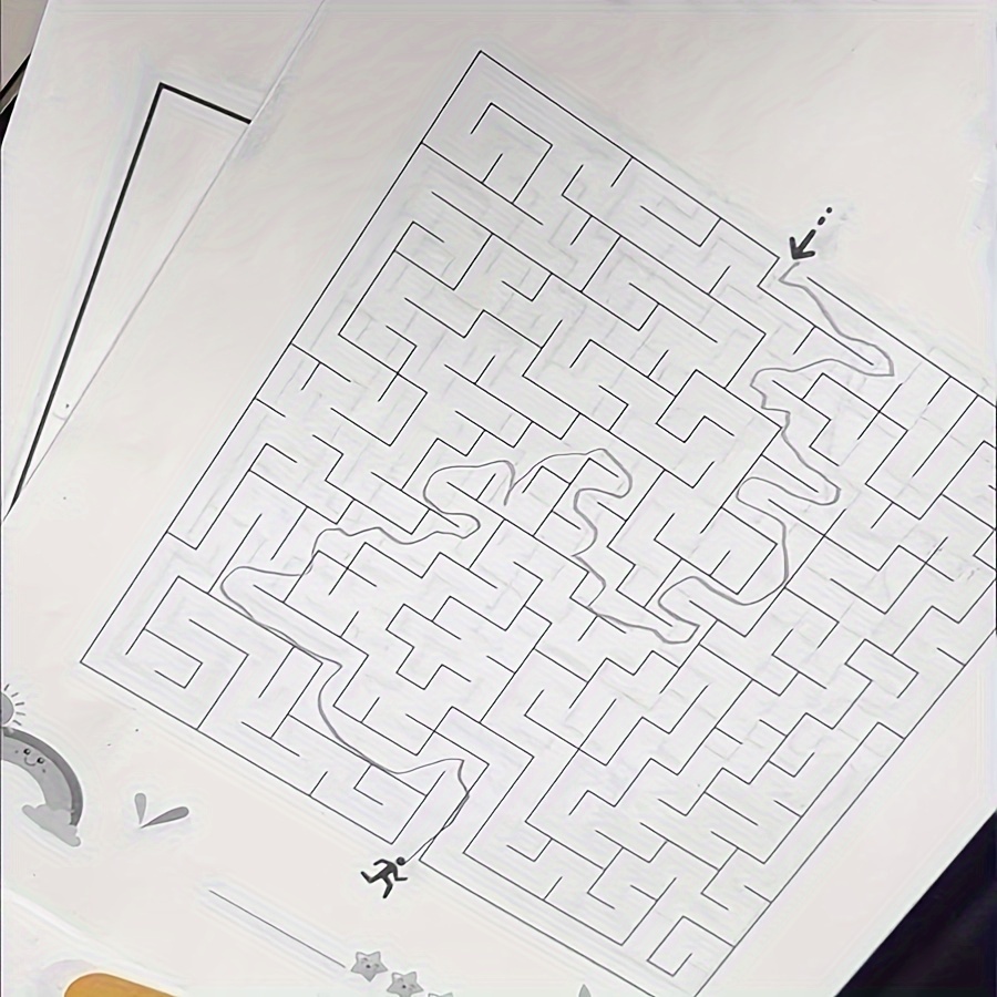 Maze Puzzle Books Teens Adults Concentration Training - Temu Sweden