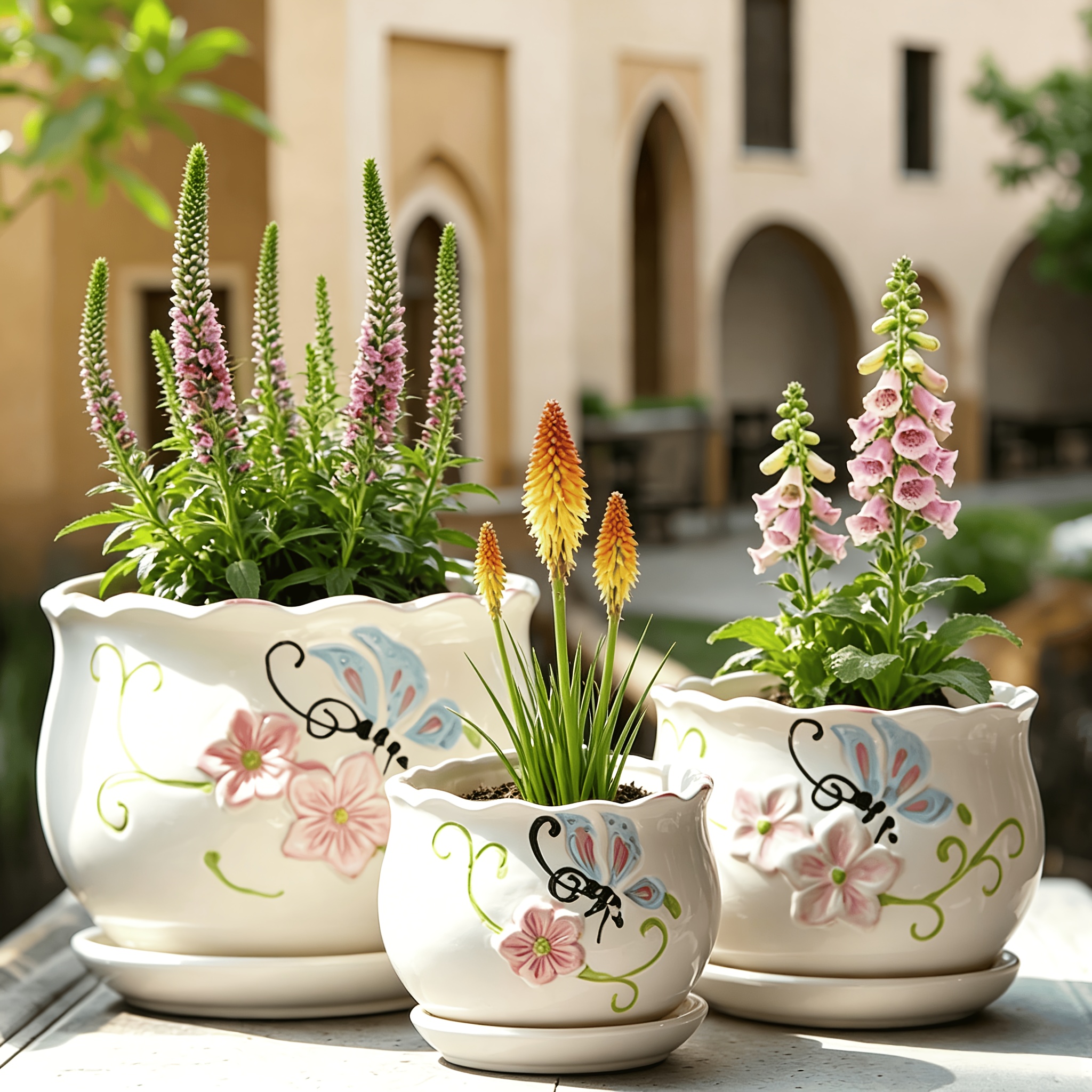 ceramic flower pots sold on Temu United States