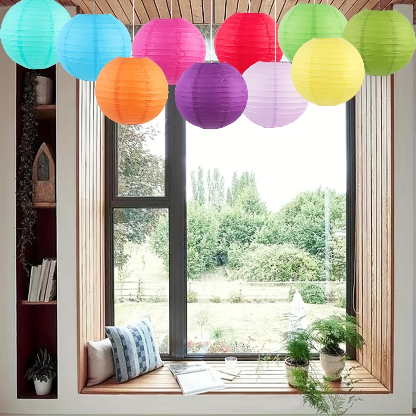 10pcs party holiday decoration paper lantern set used - Temu Denmark