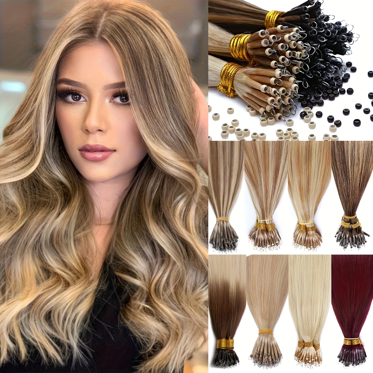 real hair extensions sold on Temu United States