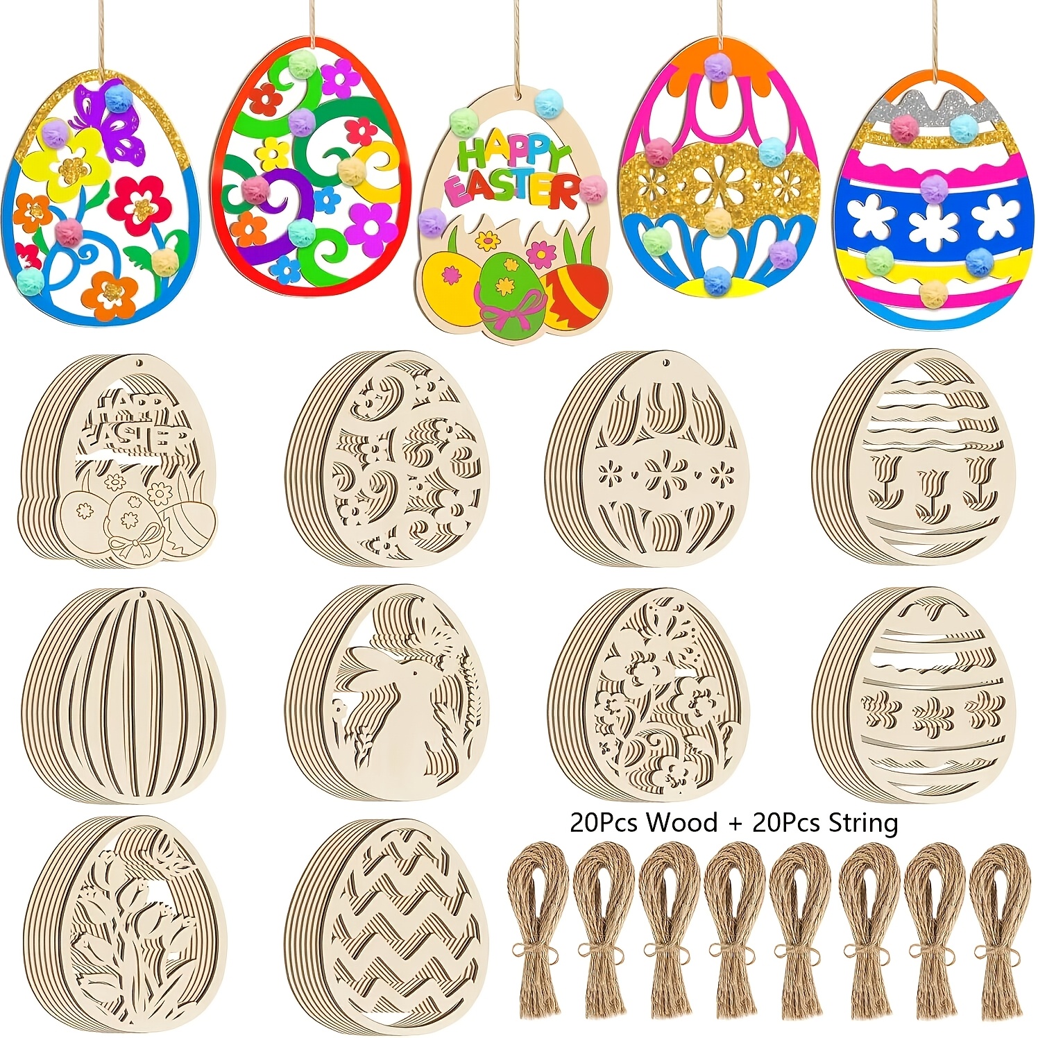 easter craft supplies sold on Temu United States