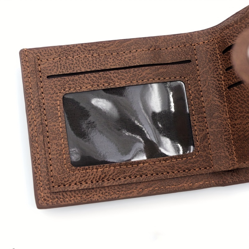1pc mens business fashion short wallet vintage casual le wallet ideal ...