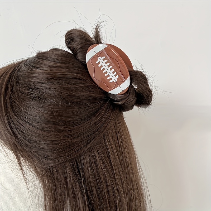 Game Day Head Wear Lovely Sport Ball Shaped Hair Claw Clip - Temu Australia