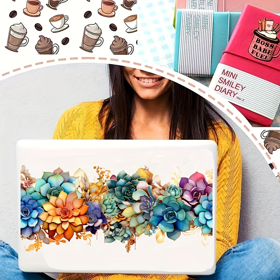 Transfer Sticker Beautiful Flowers Uv Dtf Cups - Temu Canada