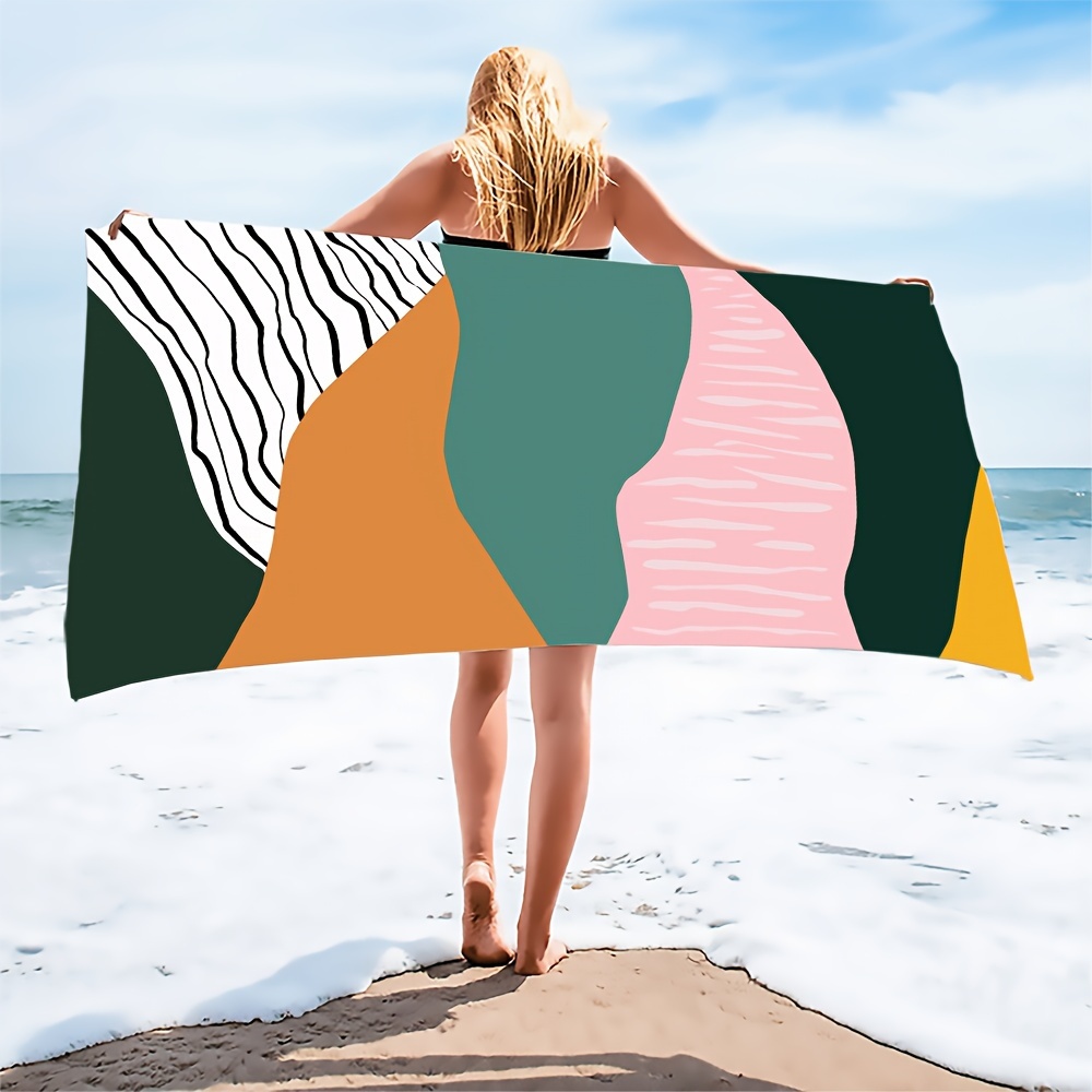 Zebra Printed Breathable Beach Towel Soft Lightweight Pool - Temu New ...