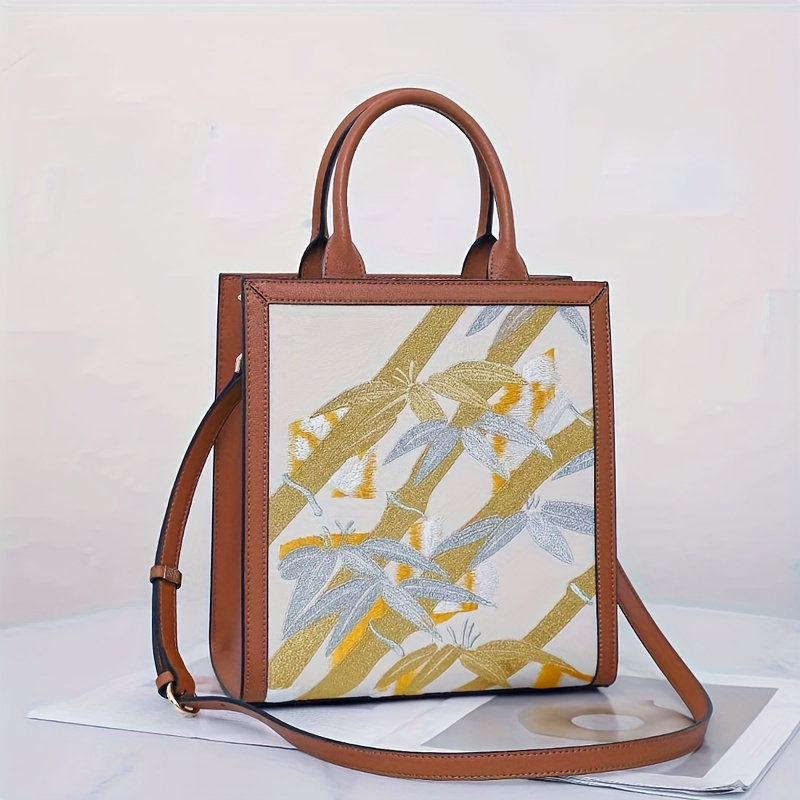 Retro Chinese Style Shoulder Bag Genuine Leather Underarm - Temu Australia