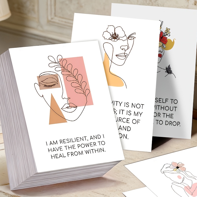 inspirational quote cards sold on Temu United States