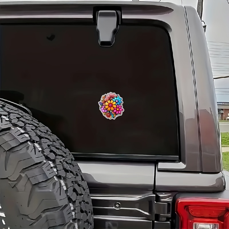 unique stylish hippie flower sticker car motorcycle laptop - Temu Australia