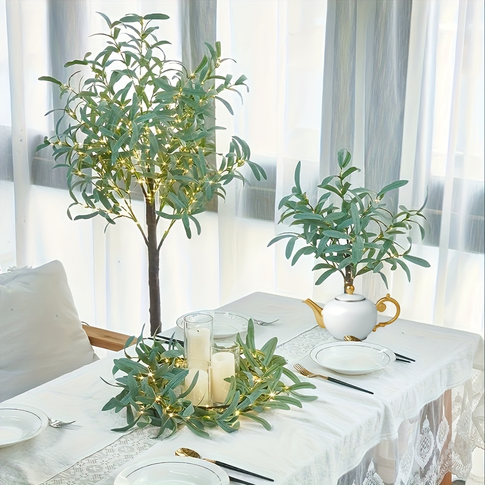 23" Fairy Lights Bonsai Olive Branch Tree - Perfect For Weddings ...