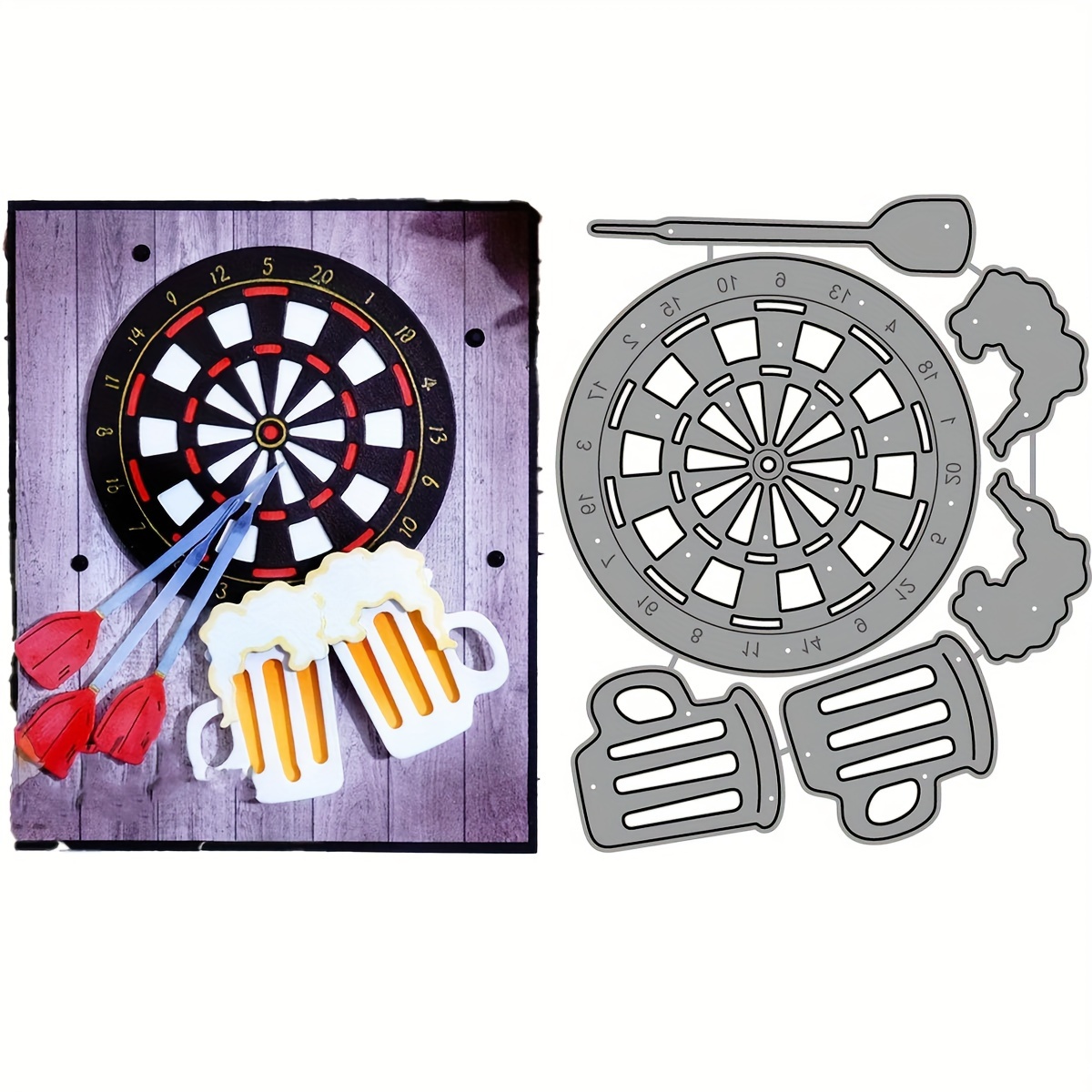 Cork Bottle Pattern Cutting Dies Embossing Stencils Template - Temu