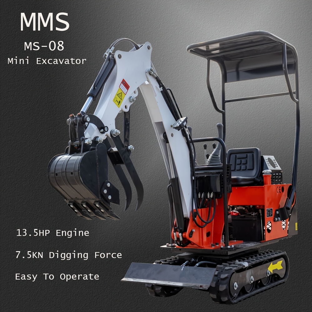 mini excavator sold on Temu United States