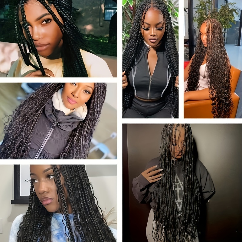 Deep Wave Bulk Human Hair No Weft Boho Knotless Braids Human - Temu ...