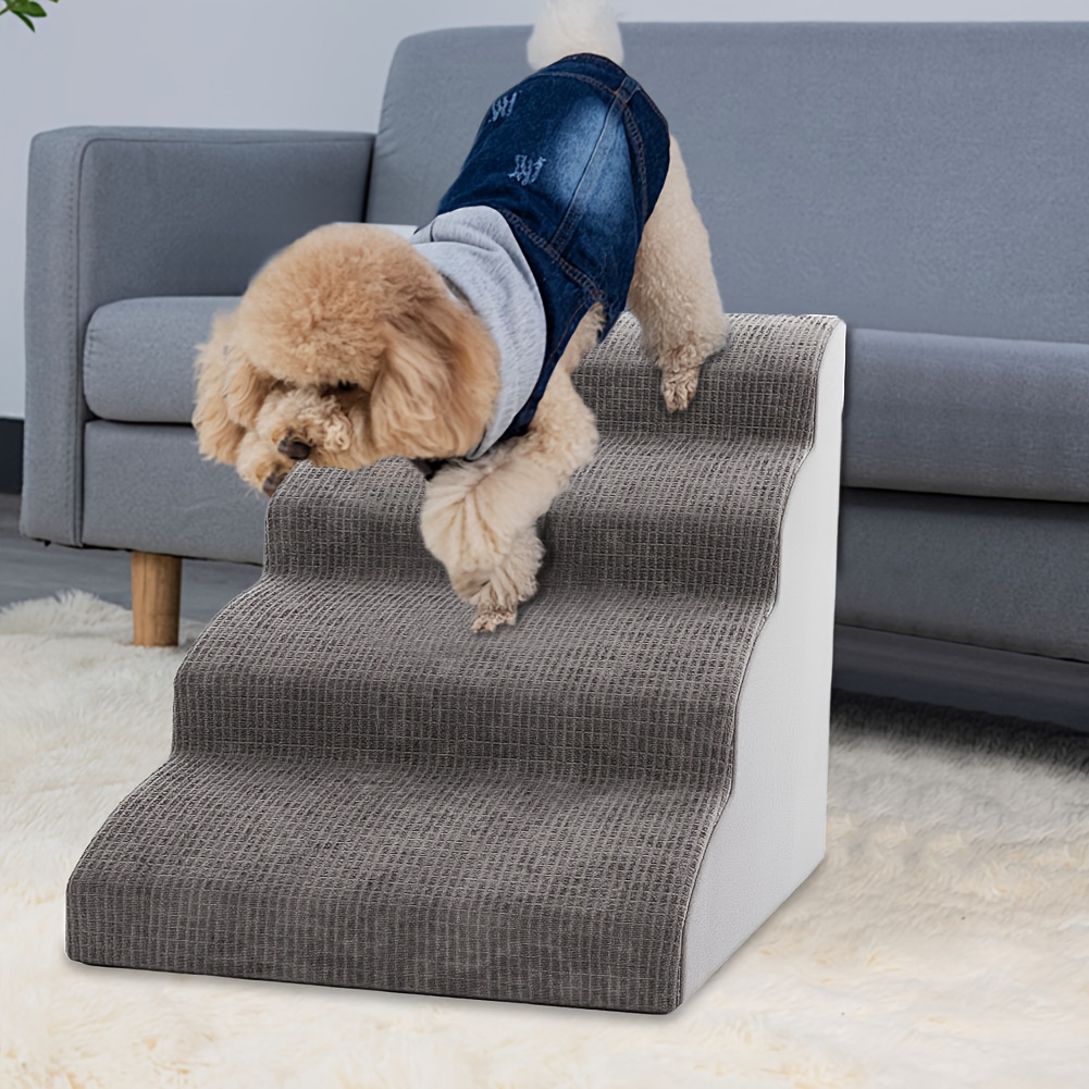 4 tier Dog Ramp Stairs Non slip Surface High Density - Temu