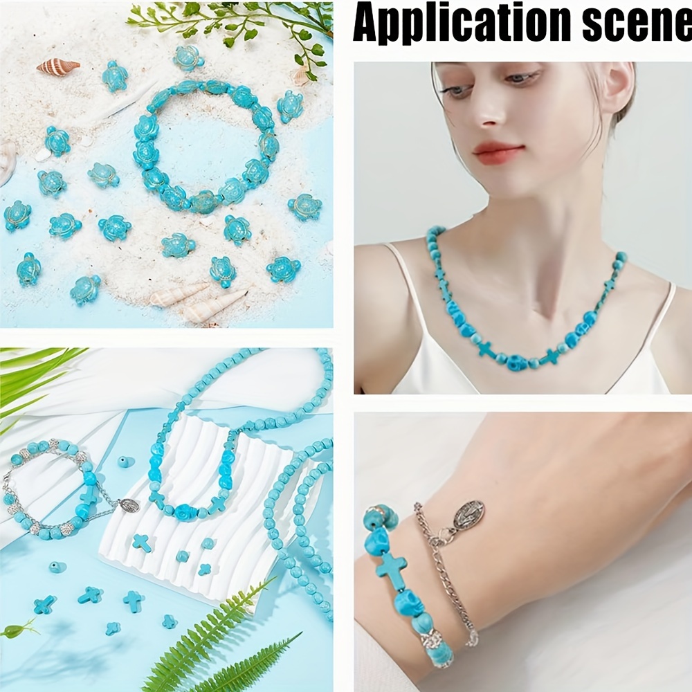 Artificial Turquoise Beads Jewelry Making Diy Special - Temu