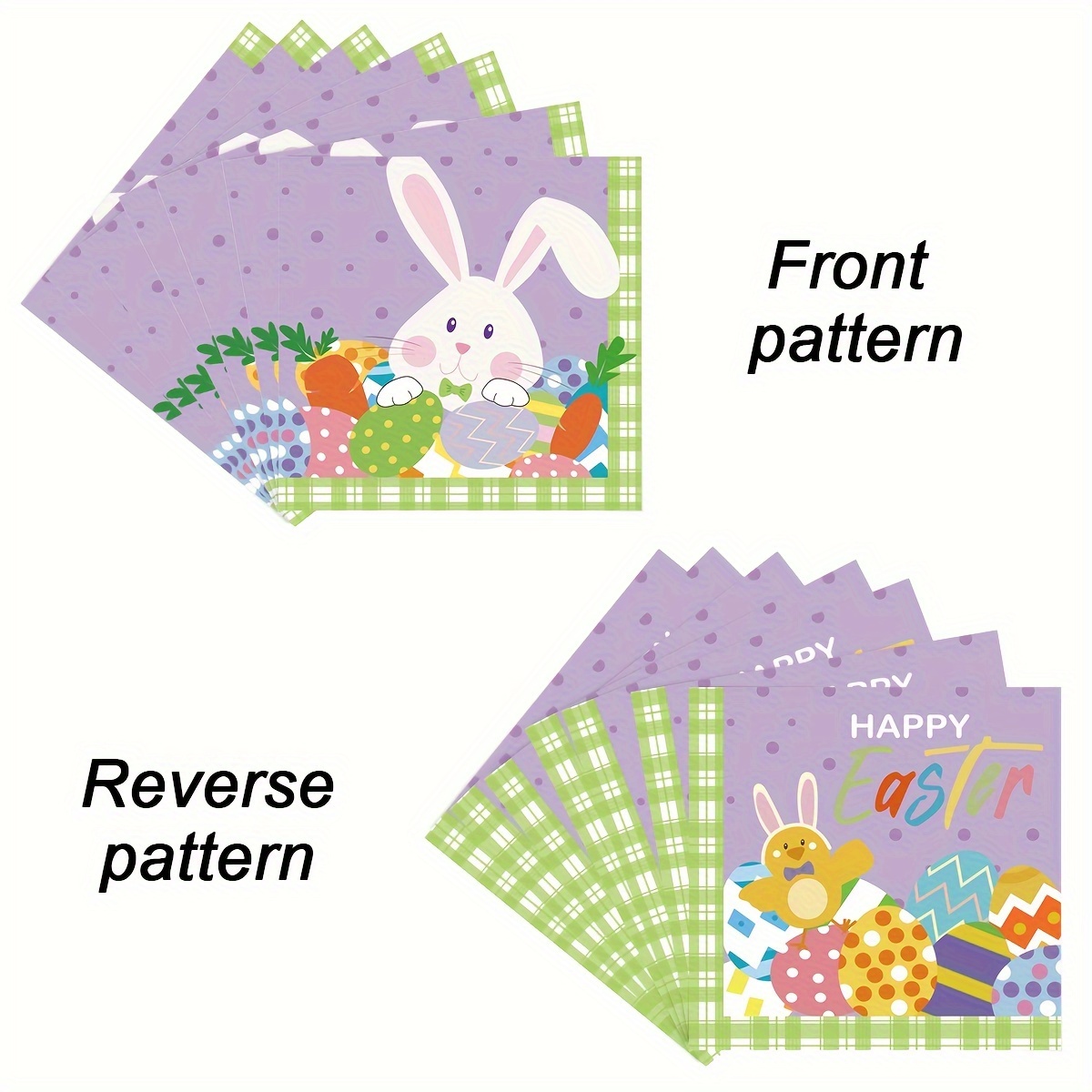 Easter Purple Rabbit Theme Party Paper Plates Paper Plate - Temu