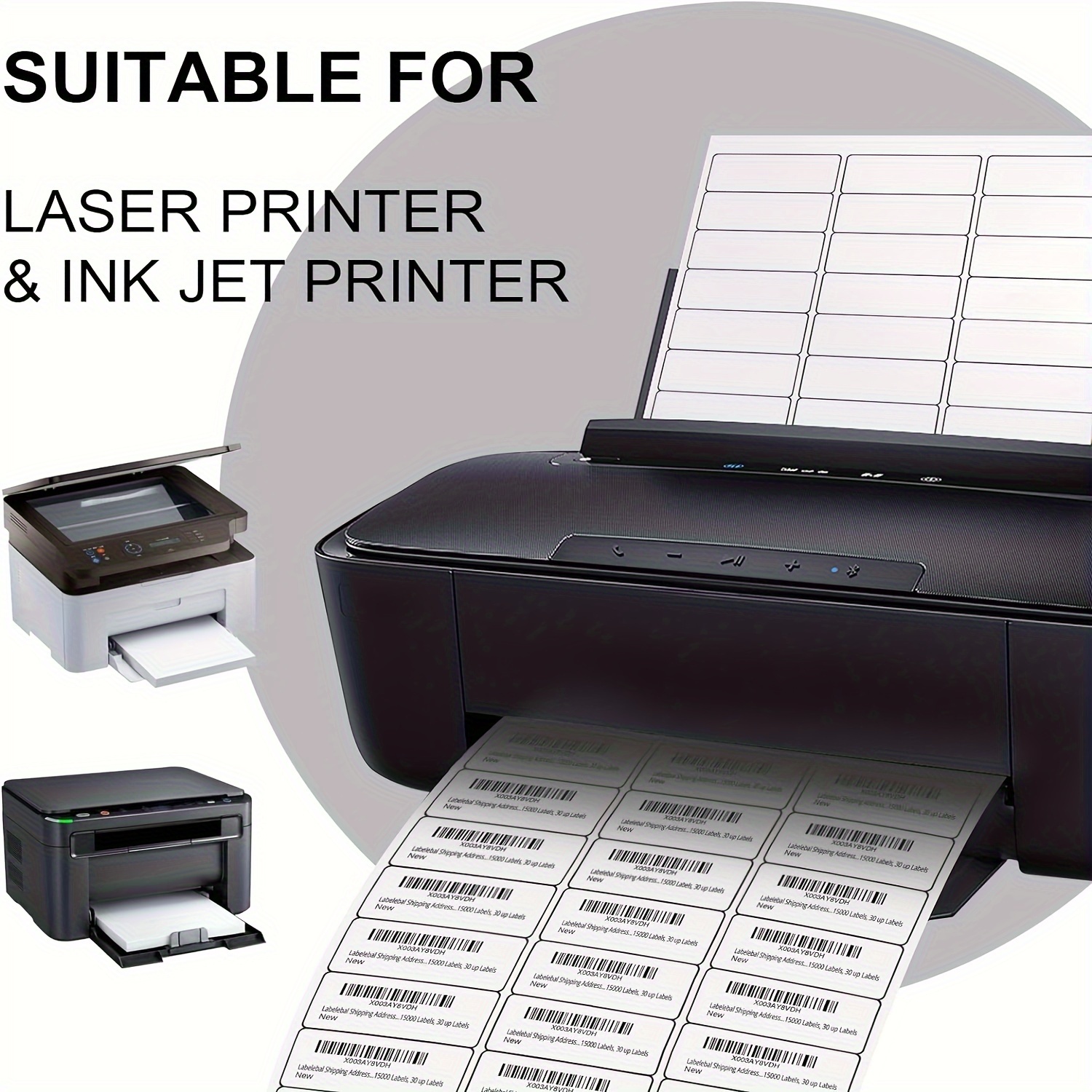 100 Sheets Of 3000 Address Labels, 1" X 2-5/8" Mailing Labels, Suitable ...