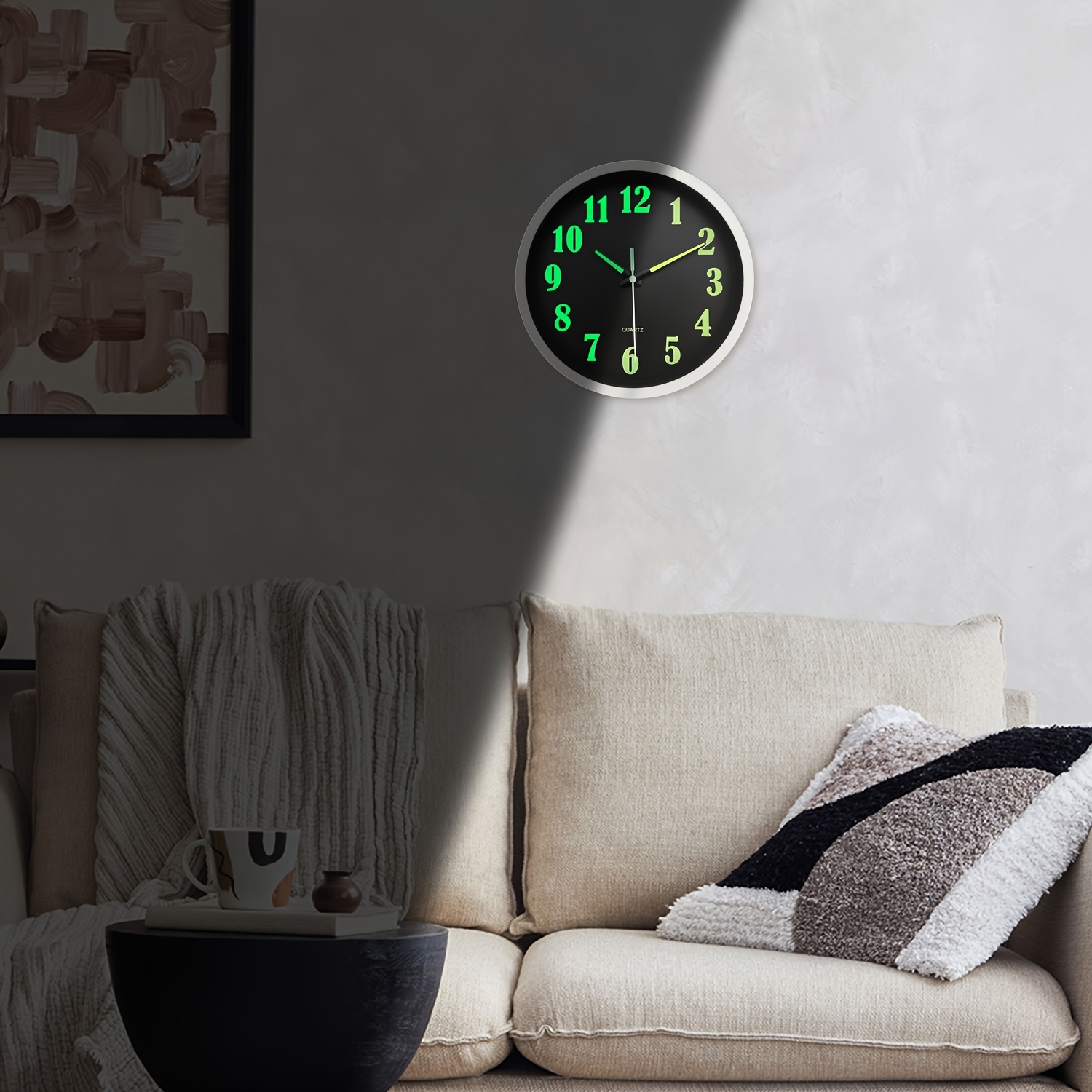 digital wall clock sold on Temu United States