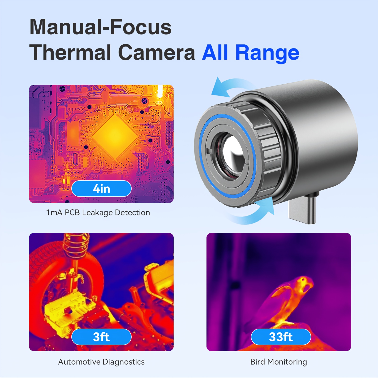 256x192 thermal camera sold on Temu United States