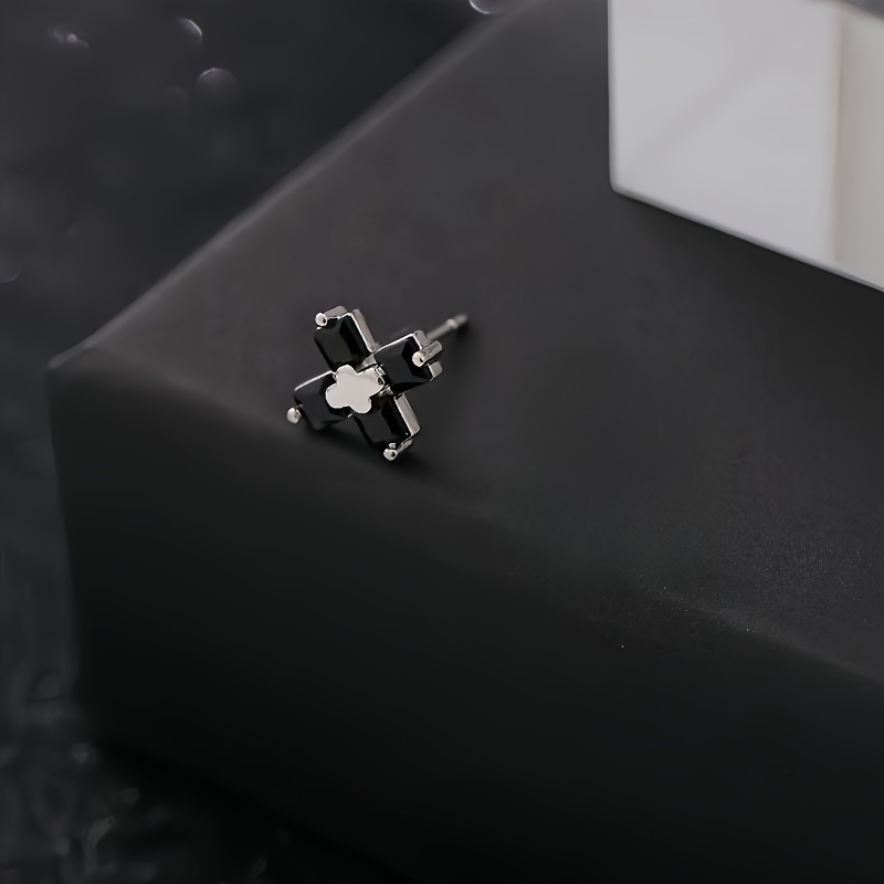 Trendy Cross-shaped Men's Earring - Temu United Kingdom